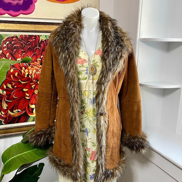 80s Fur Jacket Coat - Etsy