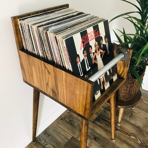THE VINTEDGER™ Single Display Wood Record Album Storage Stand - Etsy
