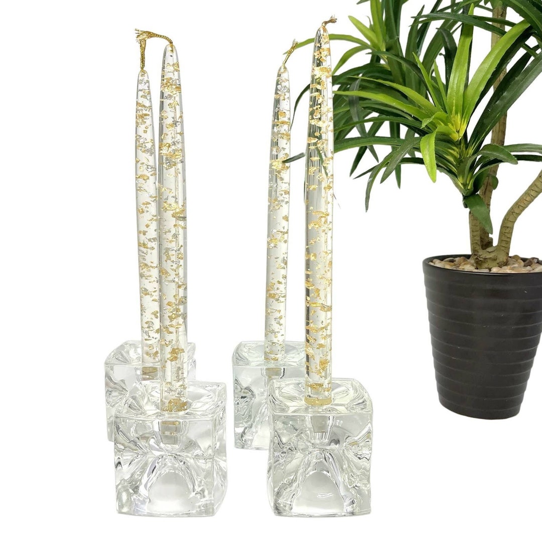 Vintage Rudolf Jurnikl. Vintage Crystal. Crystal Cube Candle Stick ...