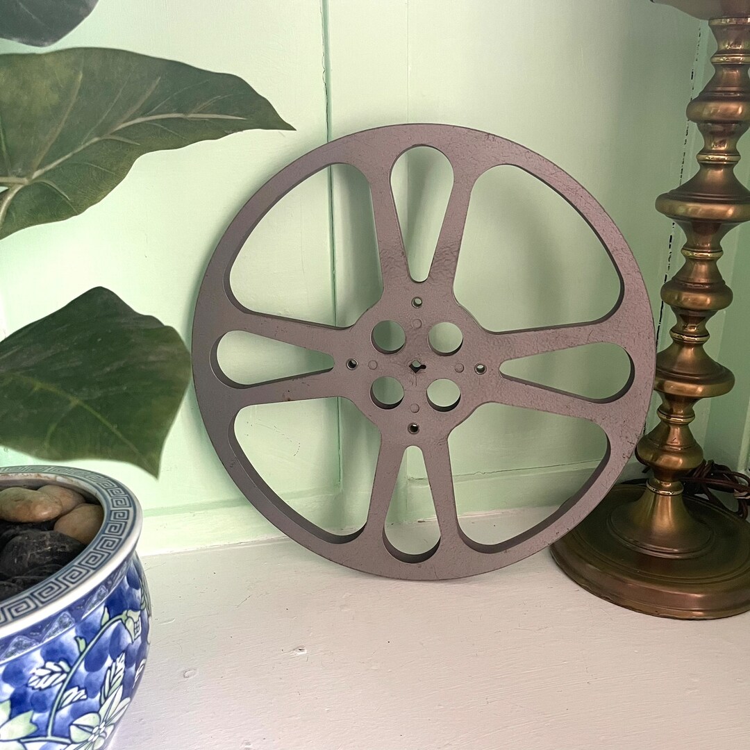 Vintage Metal Movie Reel. Large Metal Film Reel. Olde Hollywood ...