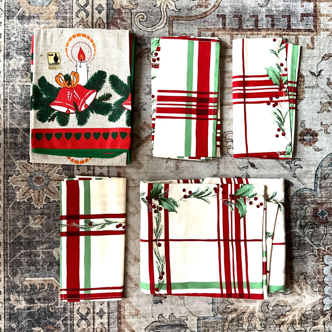 Vintage Lenox Holiday Linen Bundle. Christmas Linen. Christmas Table ...
