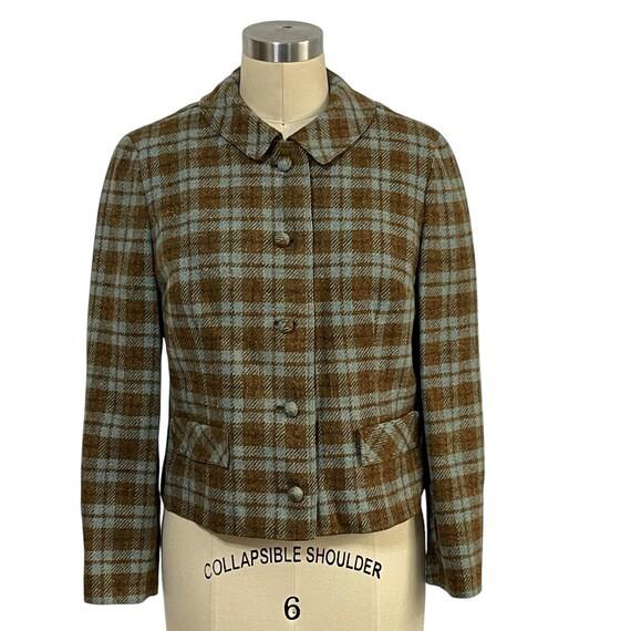 Vintage 60s 70s Pendleton Plaid Wool Ensemble Suit. P… - Gem