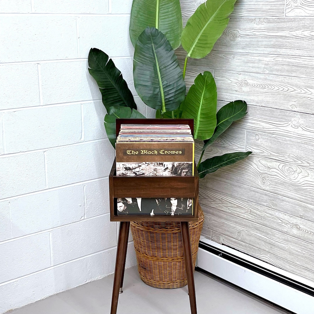 THE VINTEDGER™ Single Display Wood Record Album Storage Stand - Etsy