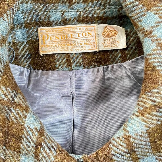 Vintage 60s 70s Pendleton Plaid Wool Ensemble Suit. P… - Gem