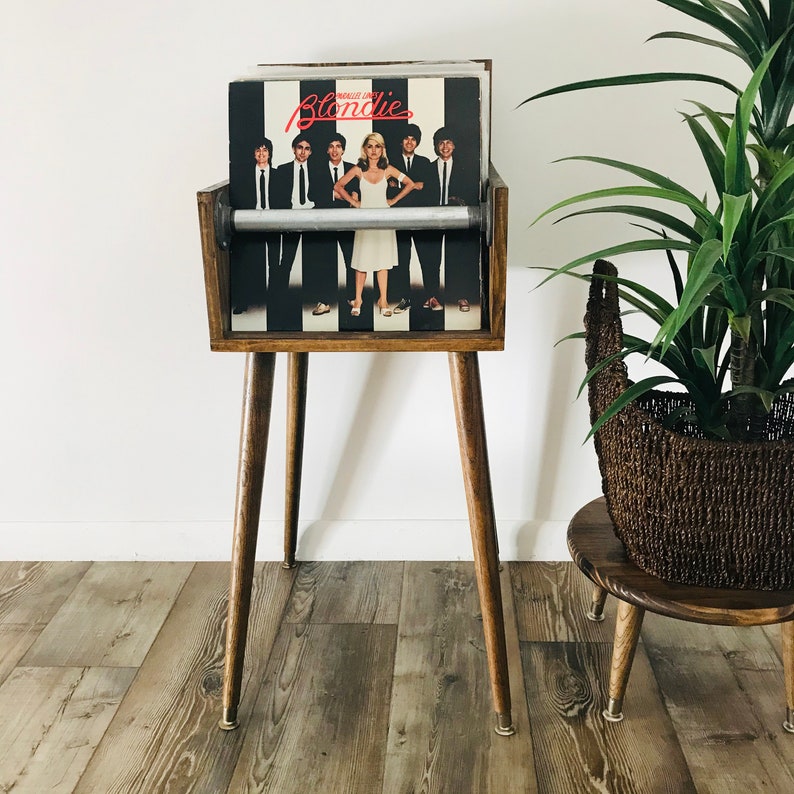 THE VINTEDGER™ Single Display Wood Record Album Storage Stand - Etsy