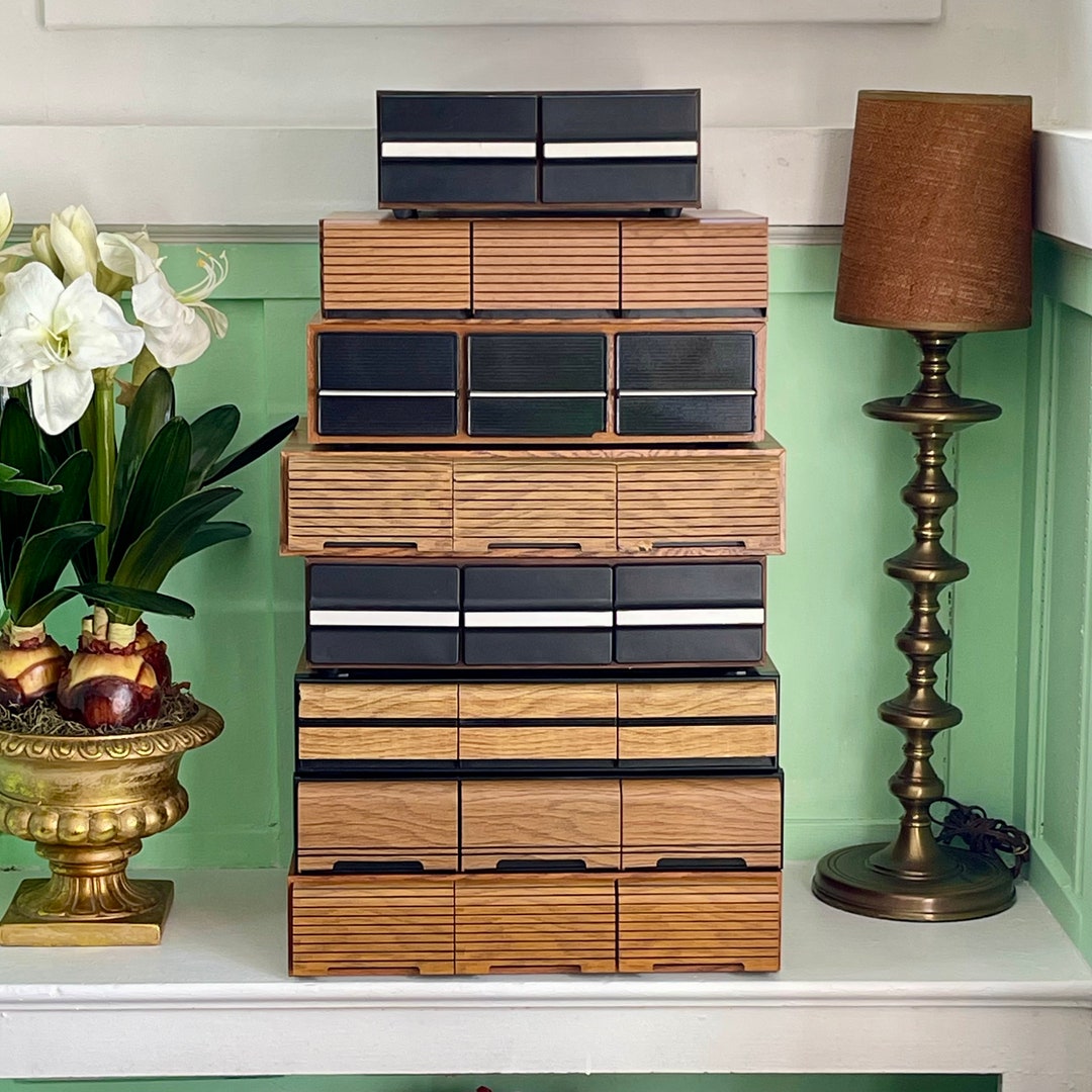 Vintage Cassette Tape Music Storage Holder. Cassette Storage Case ...