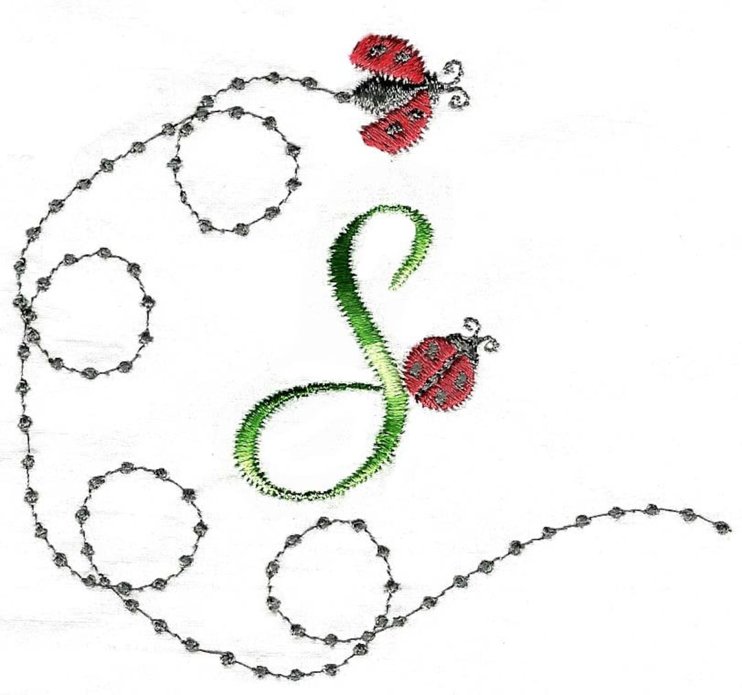 LADYBUG FONT Machine Embroidery Designs - Etsy