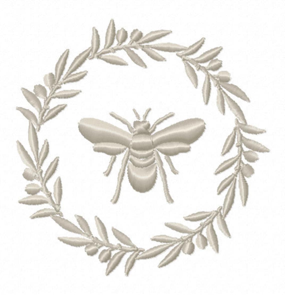 FRENCH BEE CIRCLE Machine Embroidery Designs - Etsy UK