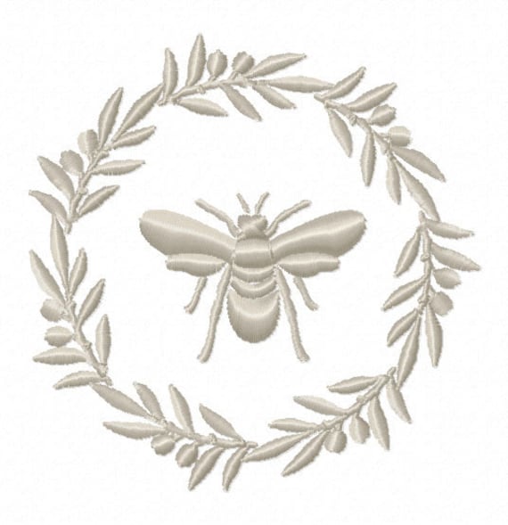 FRENCH BEE CIRCLE Machine Embroidery Designs | Etsy