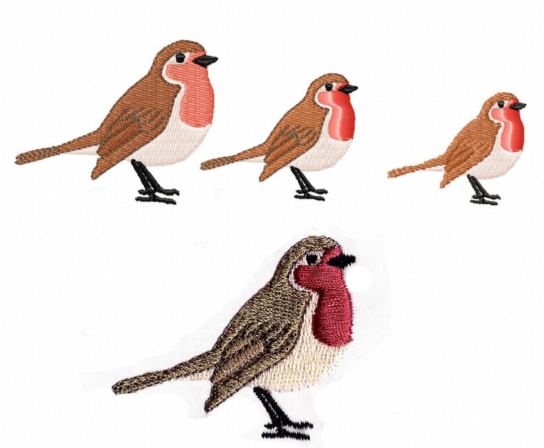 Little Robin in 3 Sizes. Christmas Machine Embroidery Designs - Etsy UK
