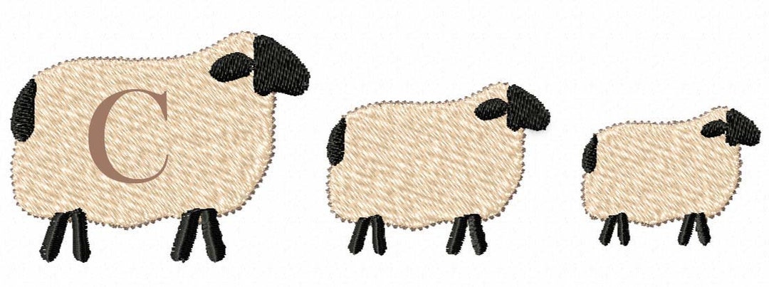 SHEEP-ISH C Machine Embroidery Designs - Etsy