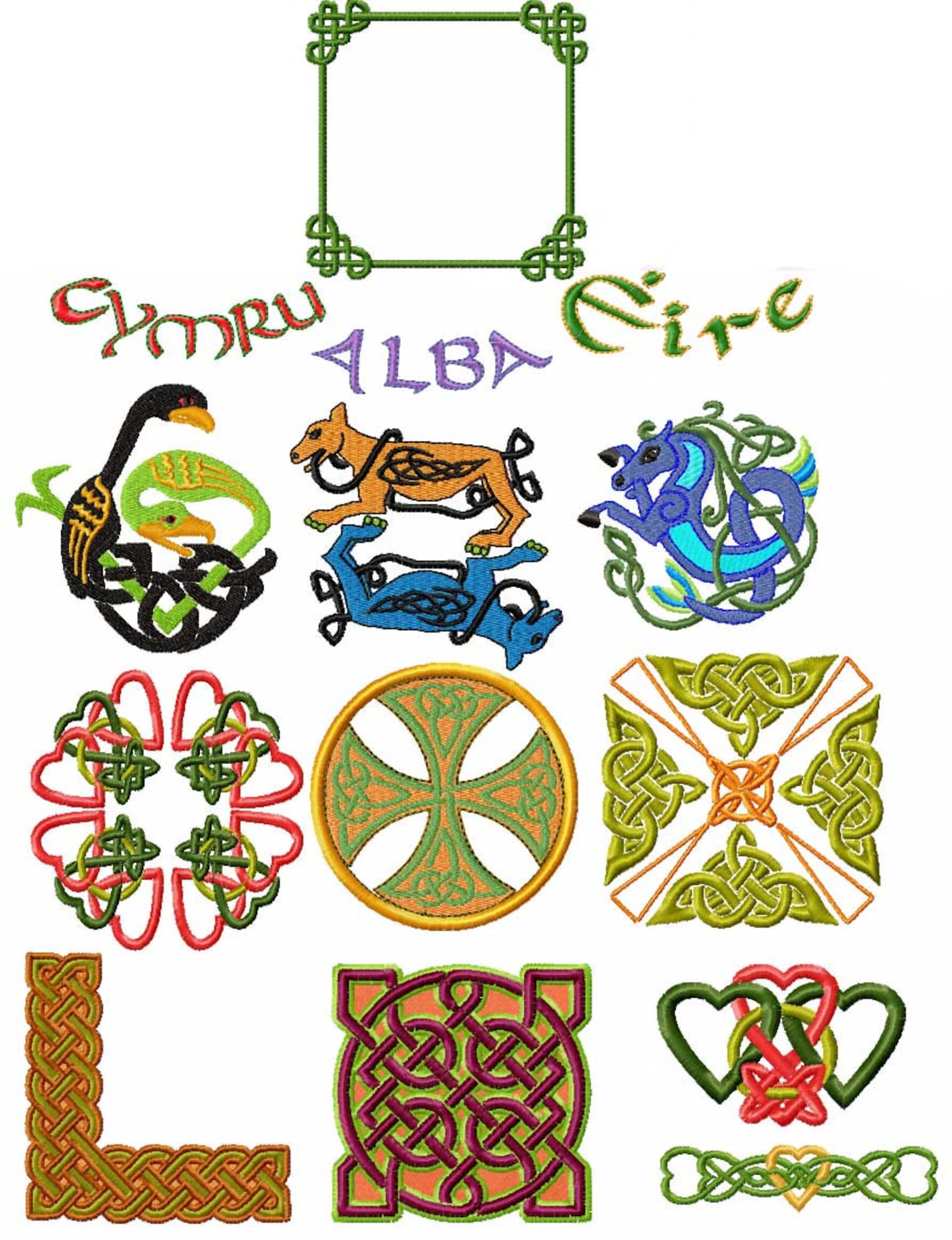 CELTIC IMPRESSIONS . Machine Embroidery Designs - Etsy
