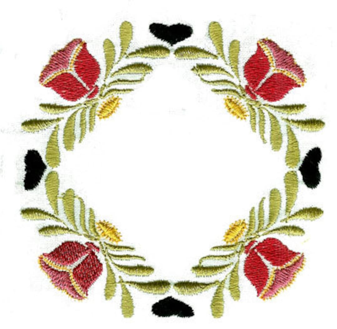 FOLK ART BORDERS 5 Machine Embroidery Designs - Etsy