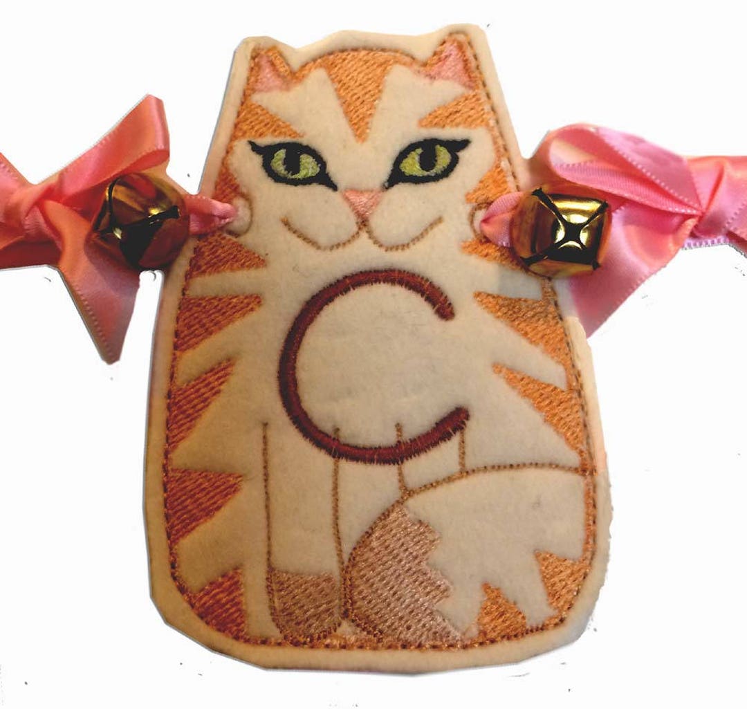 TABBY ALPHABET BUNTING Cat Machine Embroidery Designs - Etsy