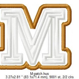 Vintage Collegiate Letter Patches. Machine Embroidery Designs - Etsy