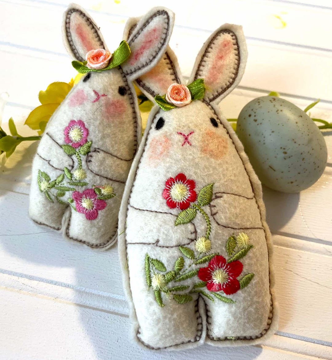 FAT EASTER BUNNY... Machine Embroidery Designs - Etsy