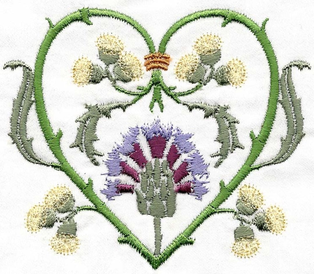 TUDOR THISTLE BORDERS Machine Embroidery Designs - Etsy