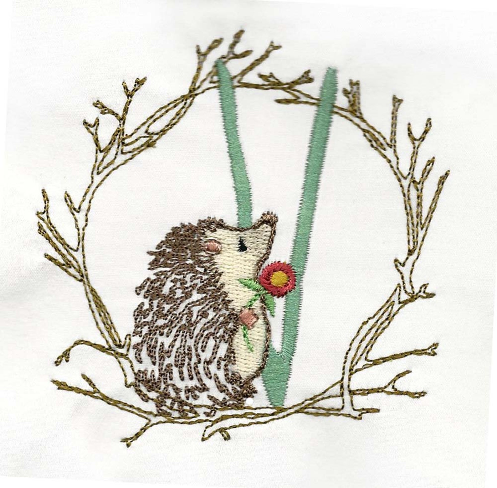 Woodland Hedgehog Font Machine Embroidery Designs - Etsy