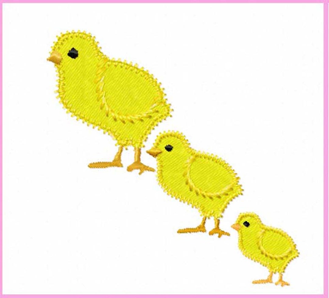 EASTER CHICK C in Three Sizes... Machine Embroidery Designs - Etsy