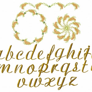 WHEAT FONT/MONOGRAMS Machine Embroidery Designs - Etsy