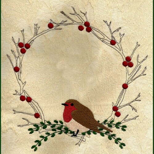 Christmas Robin Machine Embroidery Designs Instant Download | Etsy UK