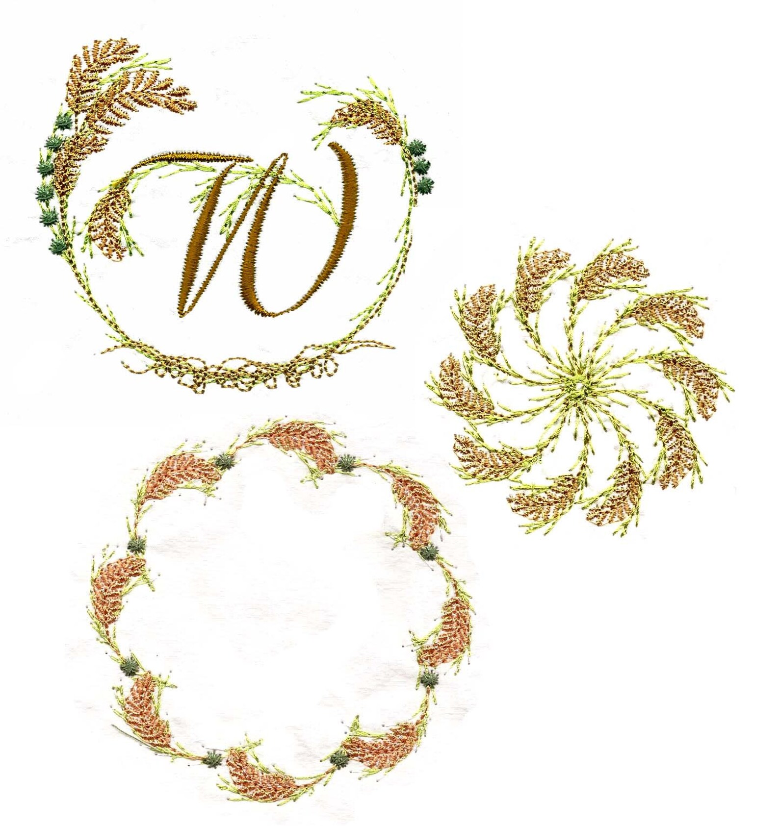 WHEAT FONT/MONOGRAMS Machine Embroidery Designs - Etsy