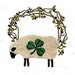 SINGLE IRISH SHEEP . for the 4x4 Hoop Prim/folk Art Machine Embroidery ...