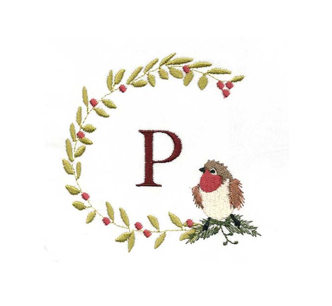 Baby Robin Monograms .christmas Machine Embroidery Designs - Etsy