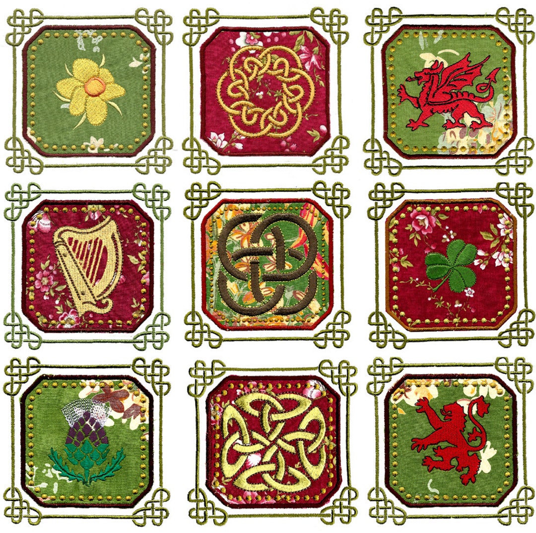 CELTIC QUILT . Machine Embroidery Designs - Etsy