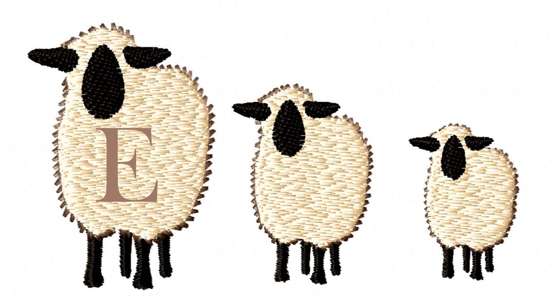 SHEEP-ISH E Machine Embroidery Designs - Etsy