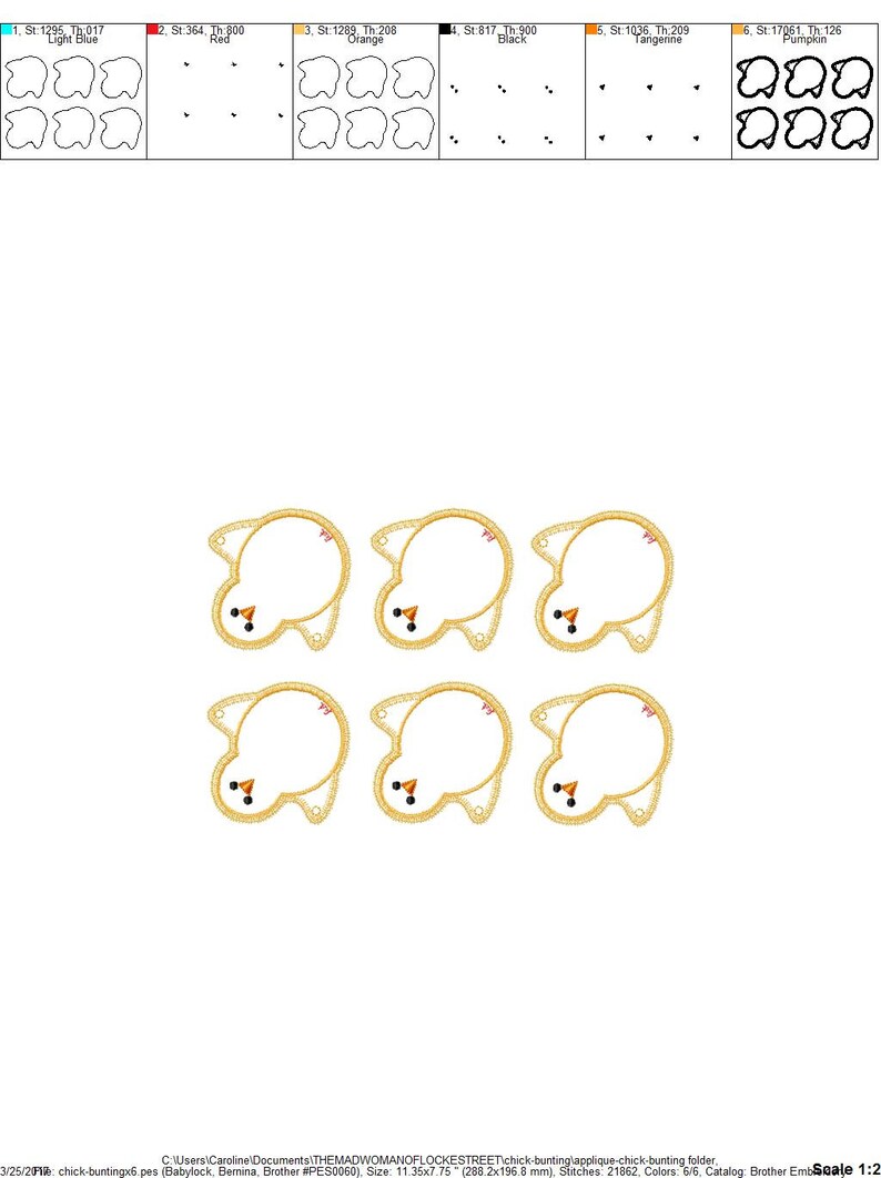 FAT CHICK BUNTING, Banner, Garland. Machine Embroidery Designs - Etsy