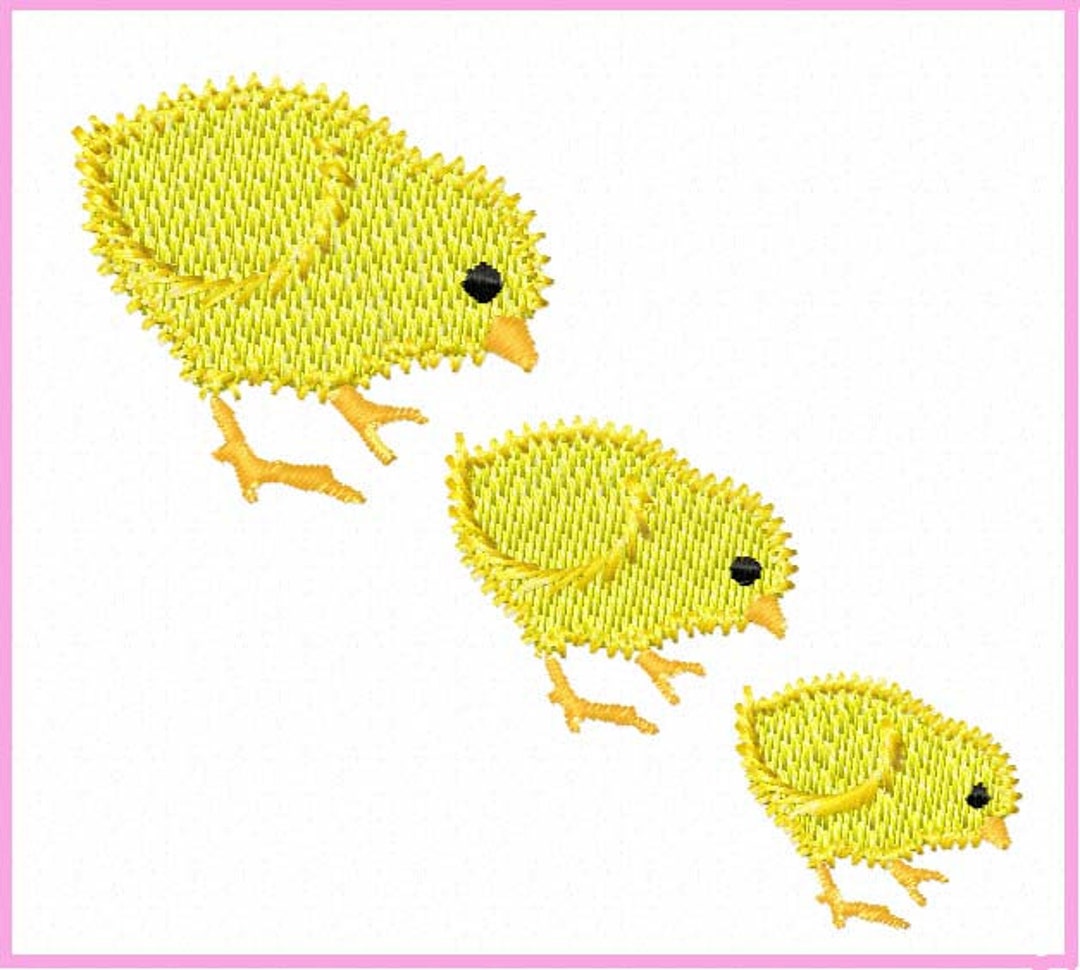 EASTER CHICK B in Three Sizes... Machine Embroidery Designs - Etsy
