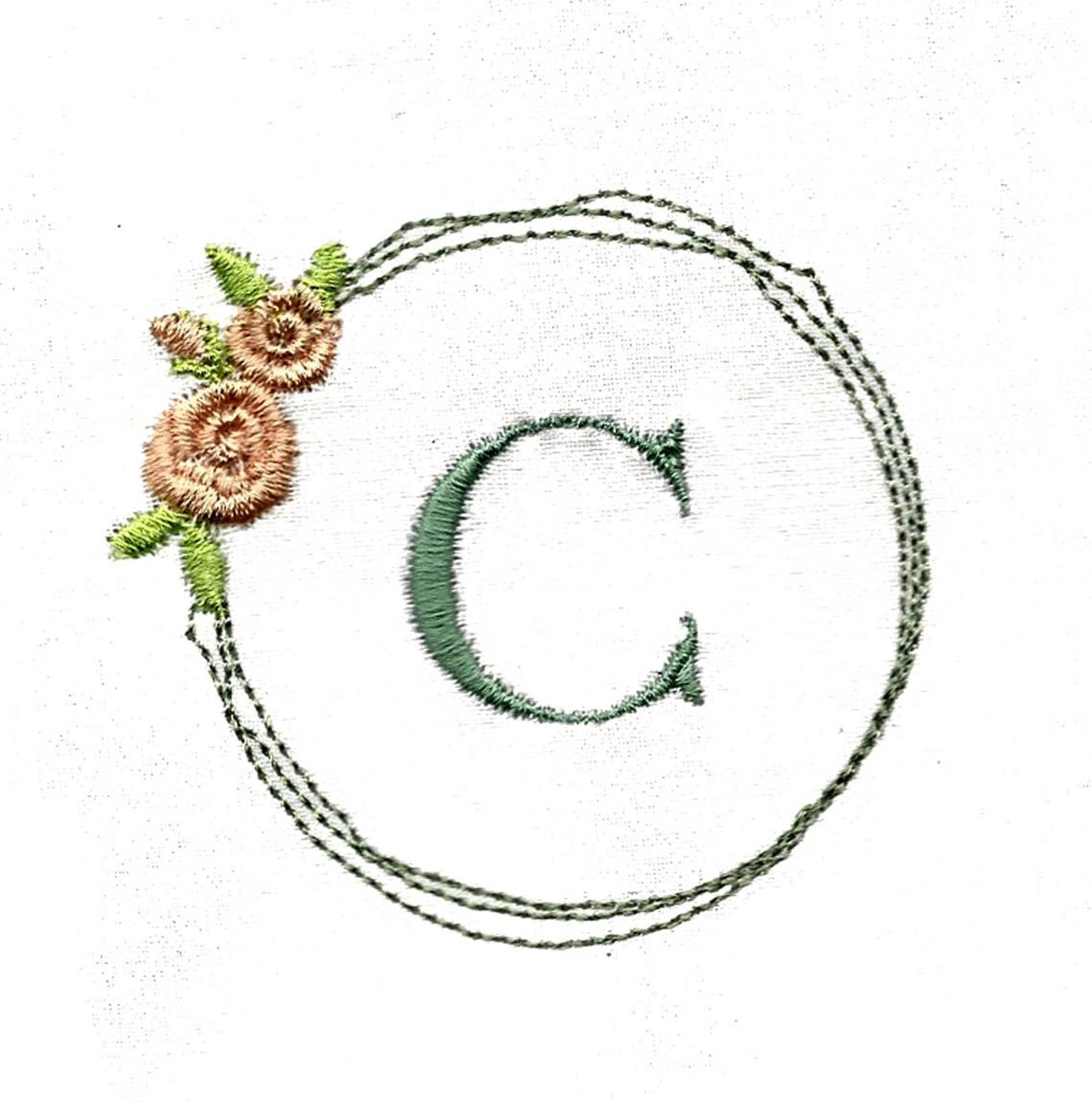 MINI ROSE MONOGRAMS Machine Embroidery Designs | Etsy