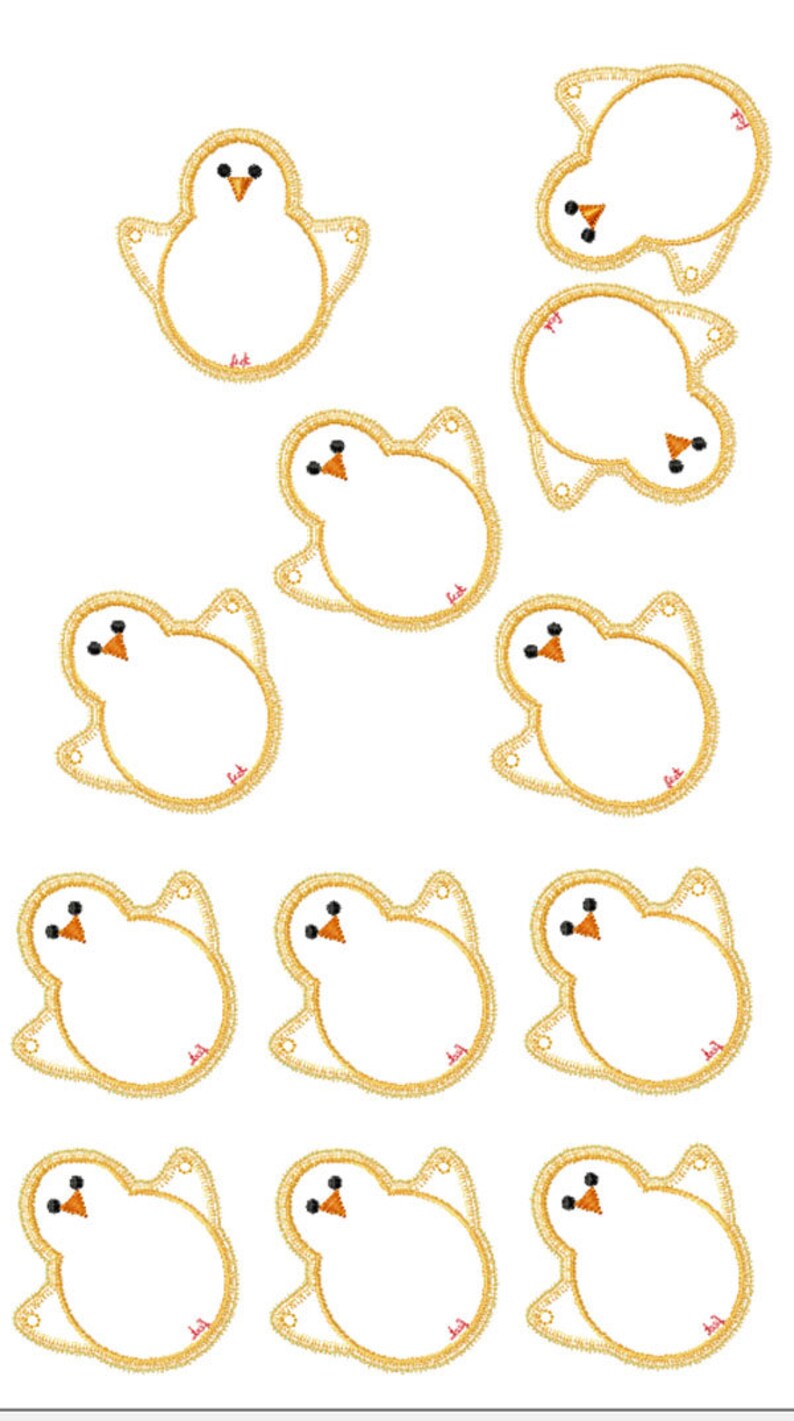 FAT CHICK BUNTING, Banner, Garland. Machine Embroidery Designs - Etsy