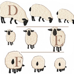 SHEEP-ISH D Machine Embroidery Designs - Etsy
