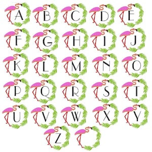 FLAMINGO MONOGRAMS Machine Embroidery Designs - Etsy