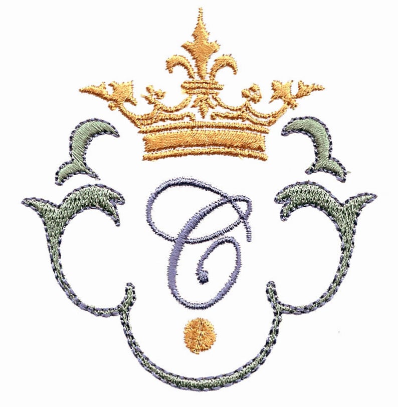 REGAL MONOGRAMS Machine Embroidery Designs - Etsy