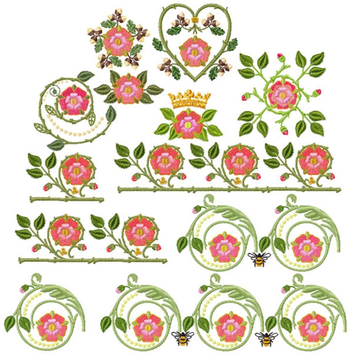 TUDOR BORDERS DEAL Machine Embroidery Designs - Etsy