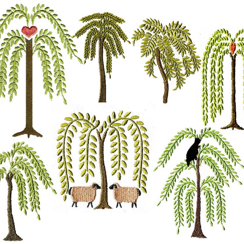Willow Tree Embroidery Designs - Etsy