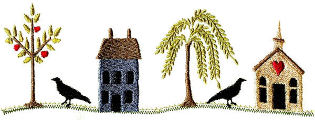 FOLK ART BORDERS 7 Machine Embroidery Designs - Etsy