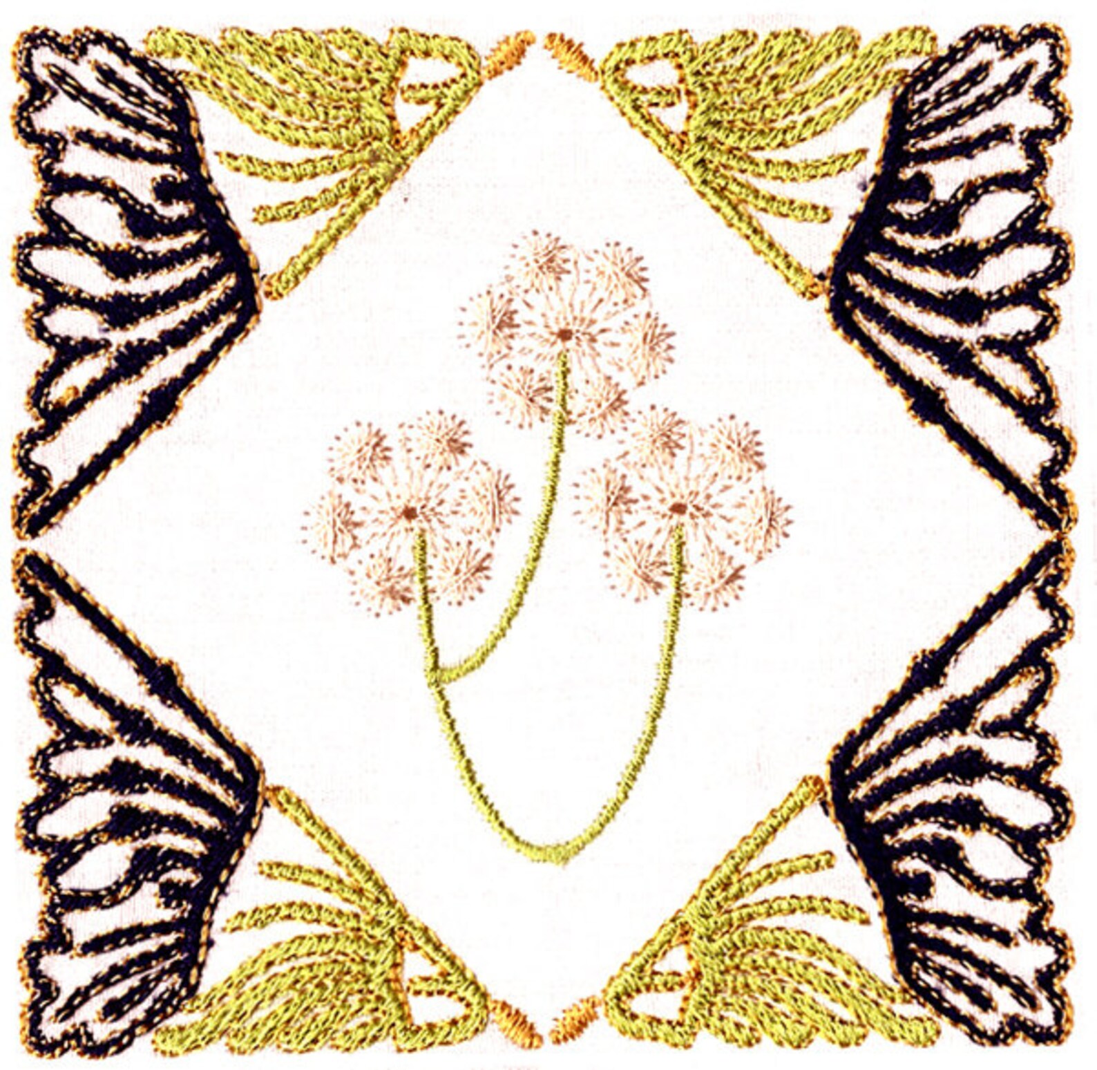 ART DECO THISTLEDOWN Machine Embroidery Designs - Etsy