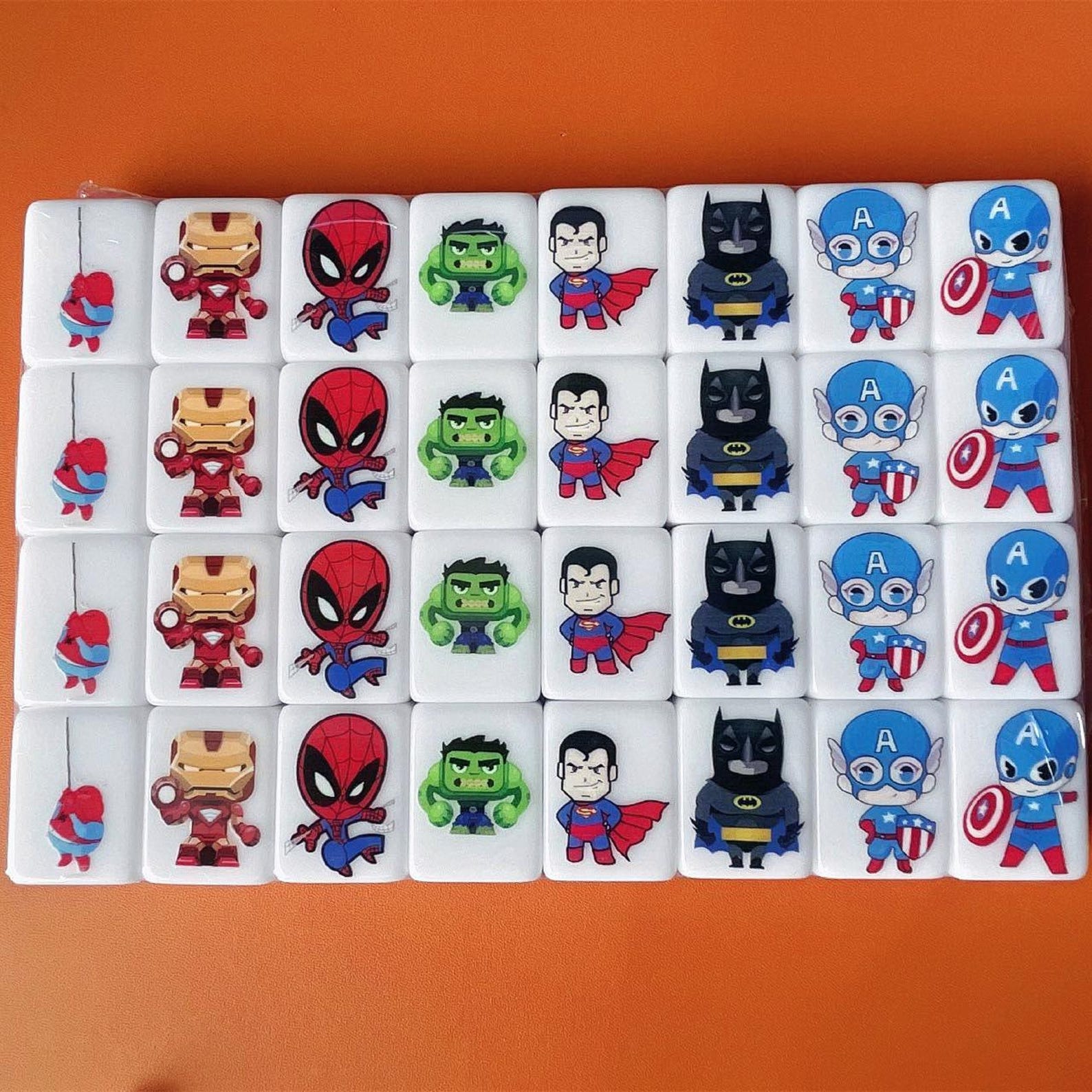 XL Superhero Tile Game: 65 Shiny Tiles, Funny Party Game - Etsy