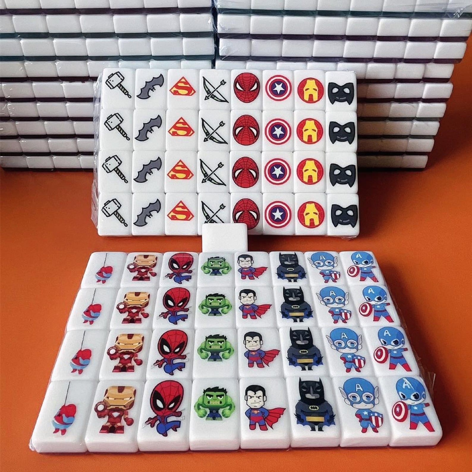 XL Superhero Tile Game: 65 Shiny Tiles, Funny Party Game - Etsy