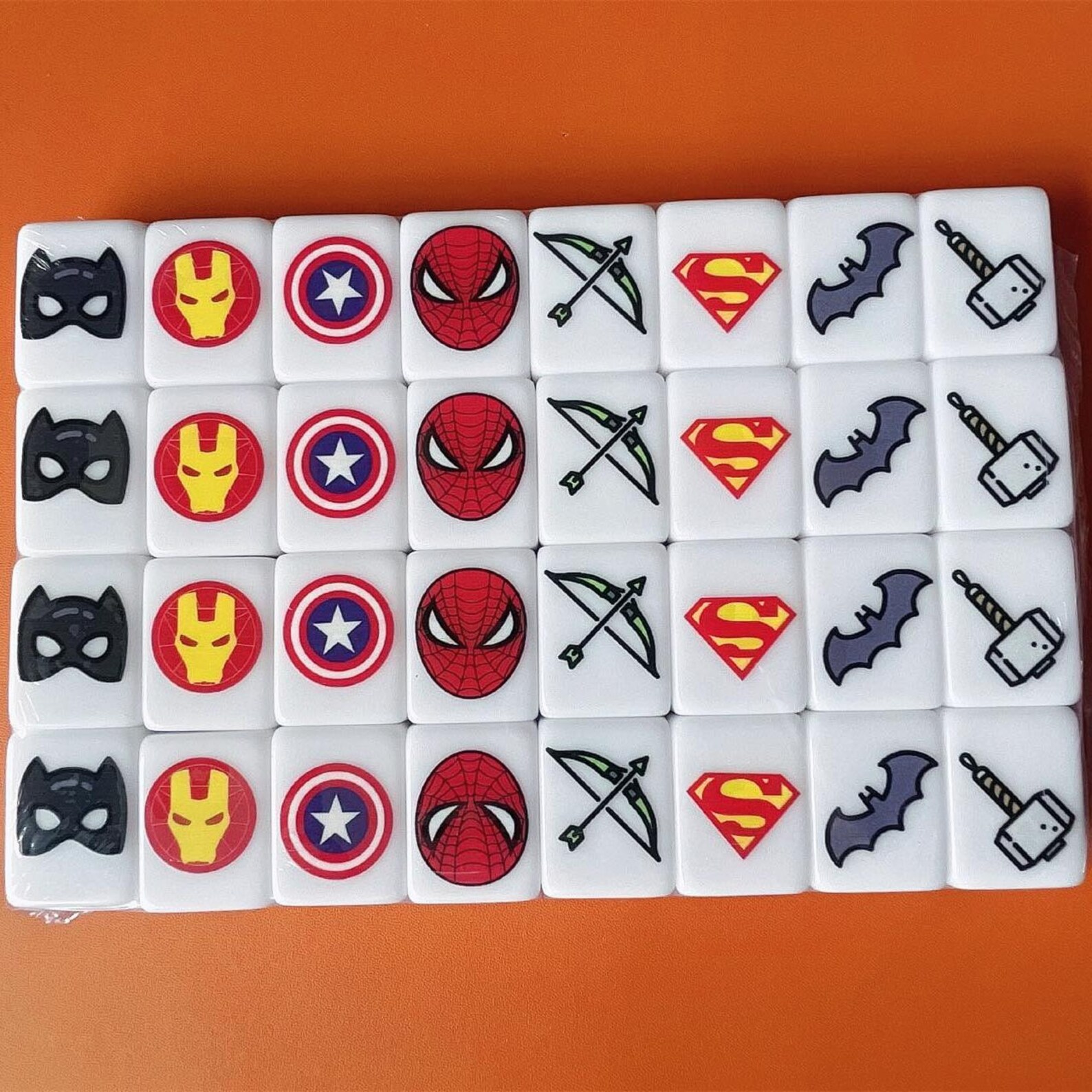 XL Superhero Tile Game: 65 Shiny Tiles, Funny Party Game - Etsy