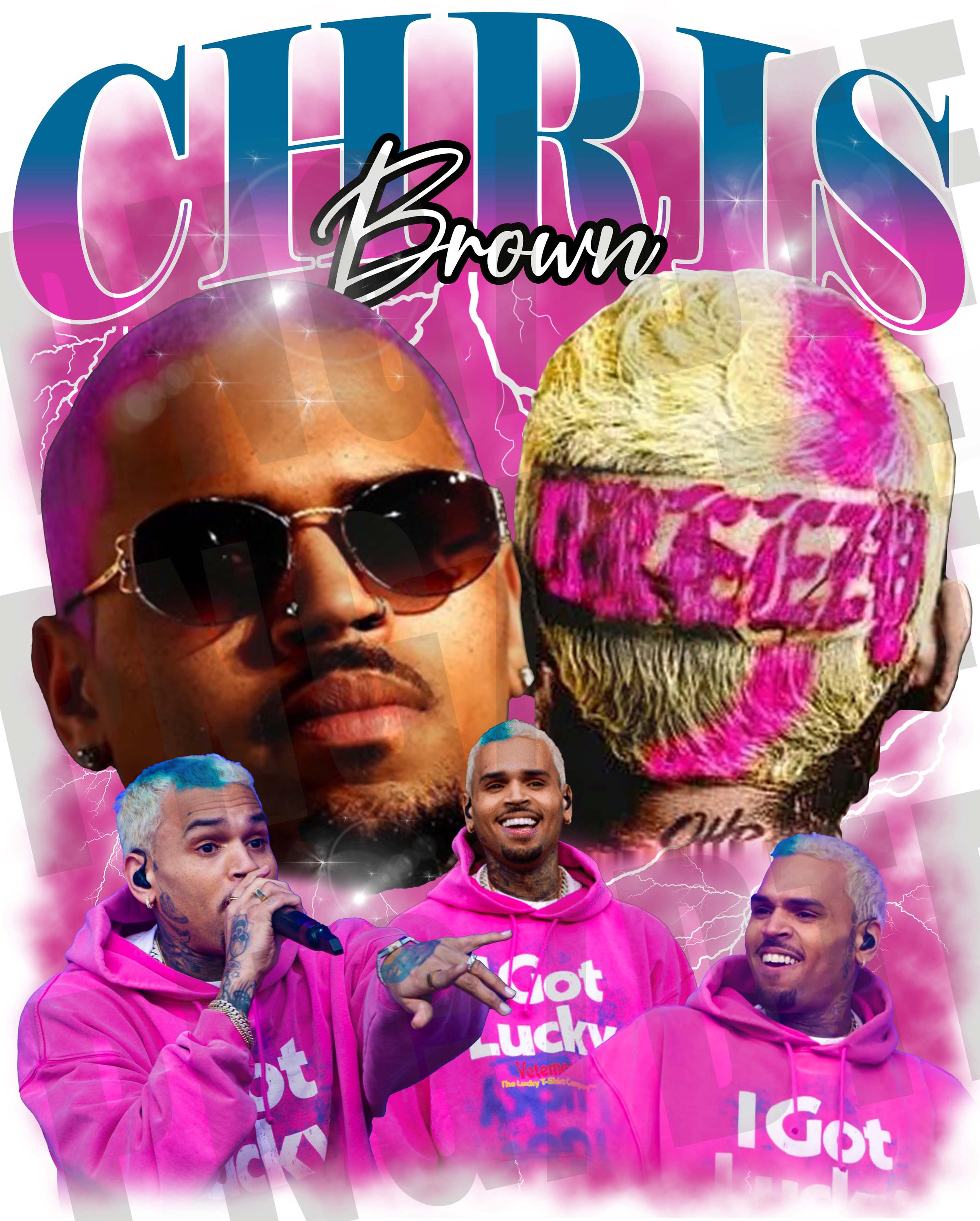 Chris Brown Pink Shirt Design (PNG) - Etsy