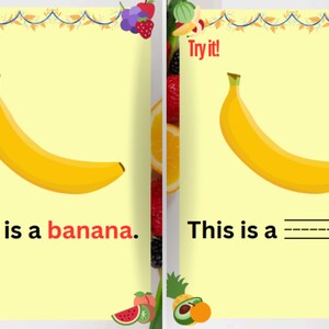 Fruits Activity Book Printables Reading Practice Writing Practice ...