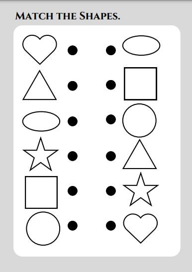 Shapes Activity Book Reading Writing Worksheet Flashcards Kindergarten ...