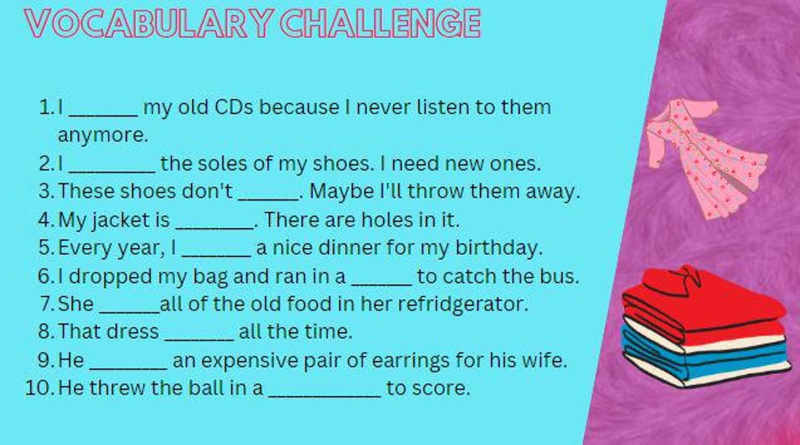 ESL Conversation Activity Booklet Shopping Clothes Speaking ...