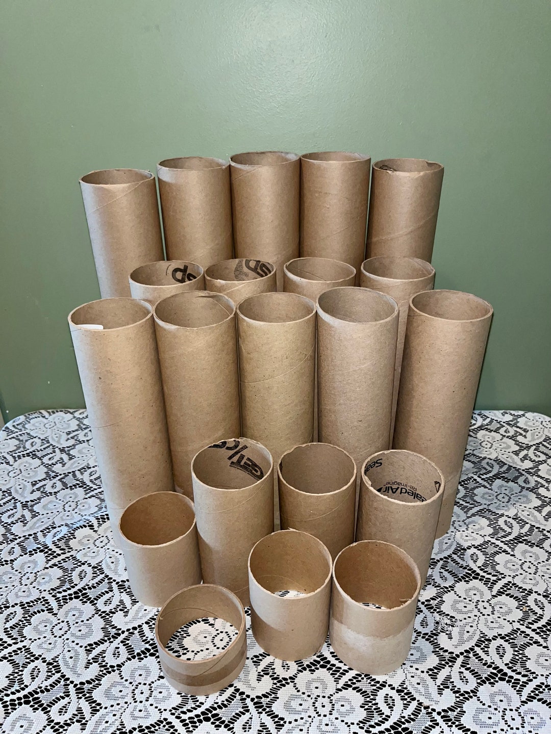 Cardboard Rolls Heavy Duty 21 MIXED SIZES From 15 1/4" High Down to 1 3 ...
