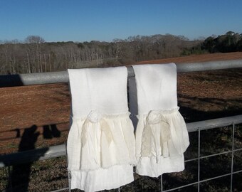 Ruffle Hand Towel | Etsy